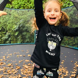 Hanukkah Unisex Pajamas// Chanukah Pjs// Menorah Pajamas// Jewish Kids ...