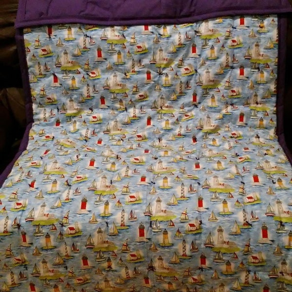 Lighthouse Quilt - Etsy