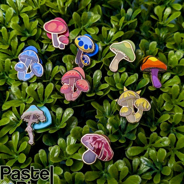 Mushroom Pin - Etsy