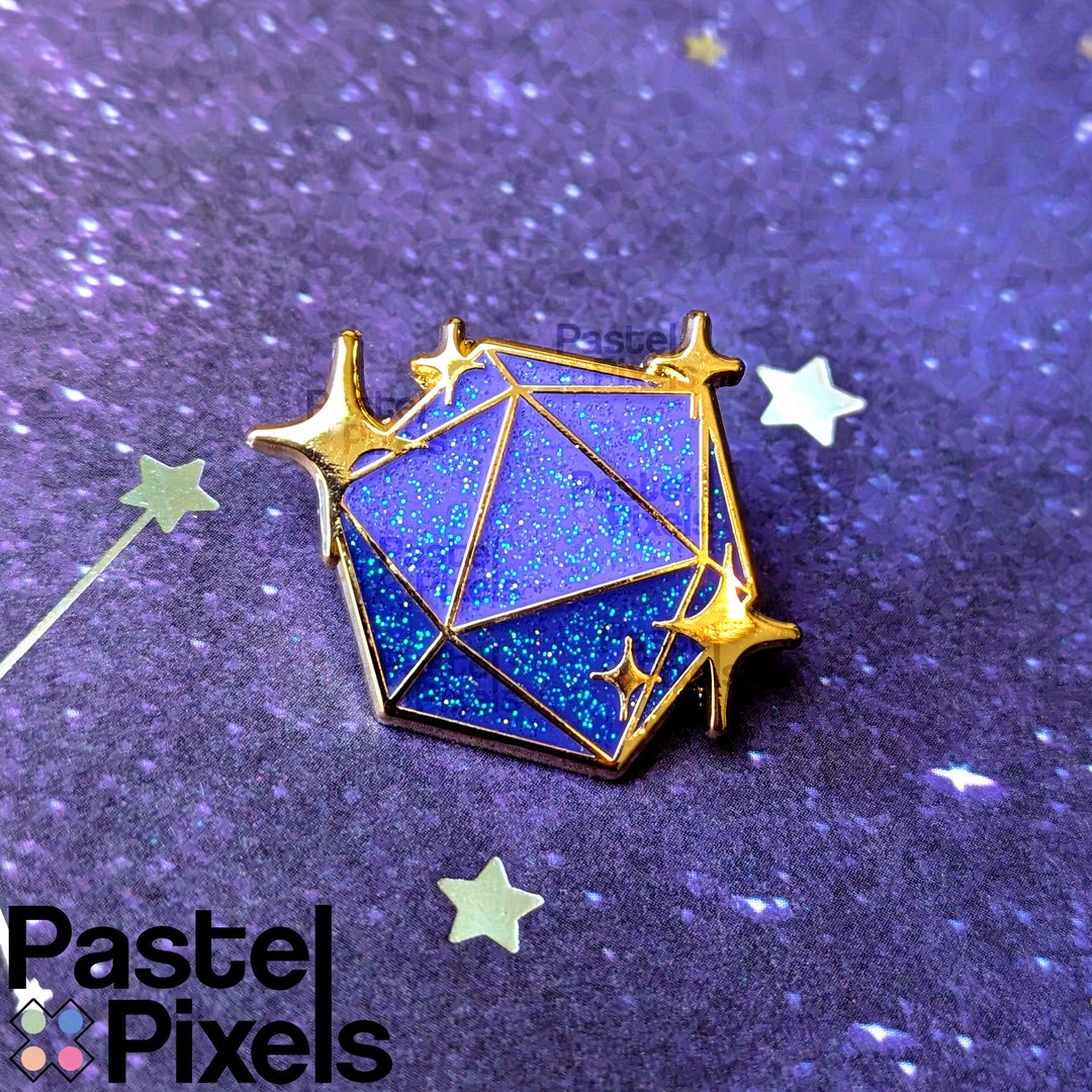 D20 Dungeons and Dragons Hard Enamel Pin Dnd Pathfinder TTRPG - Etsy
