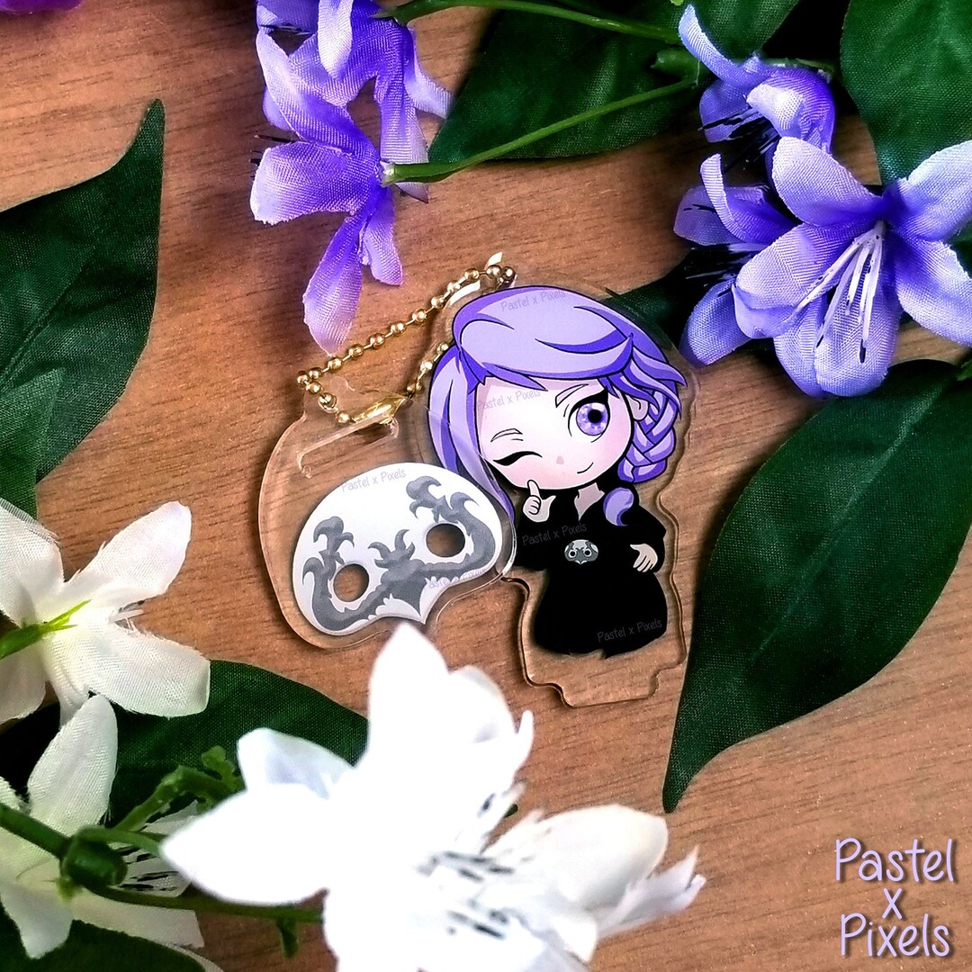 FFXIV Standee Hythlodaeus Keychain Charm Standee Ascian Mask - Etsy