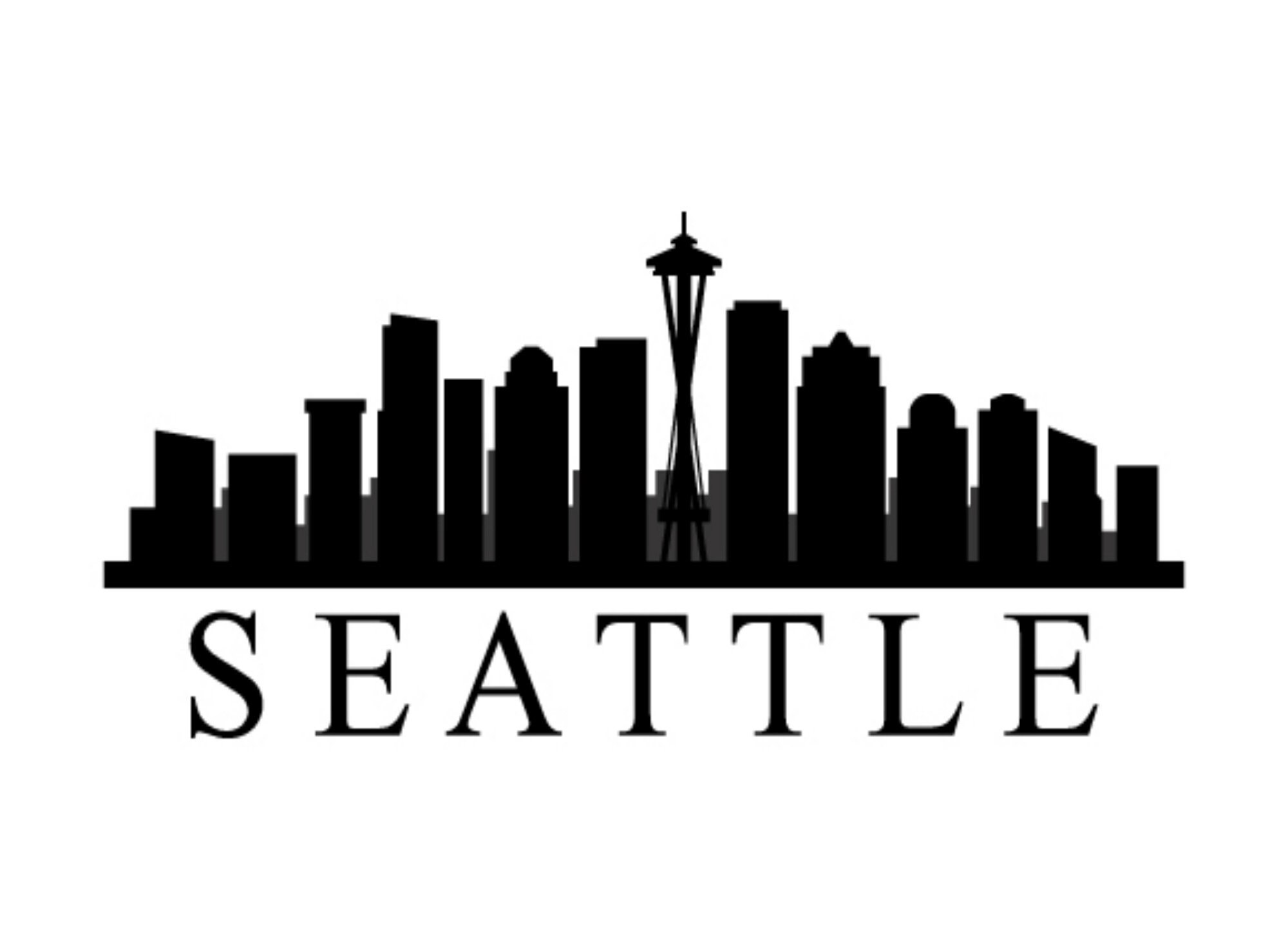 The Seattle Skyline SVG/PNG for Cricut/silhouette - Etsy