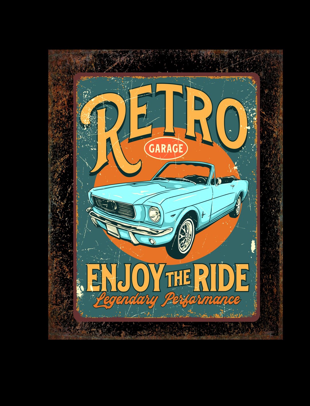 Car Garage Metal Signs | Three Metal Garage Signs | Retro Garage Signs ...