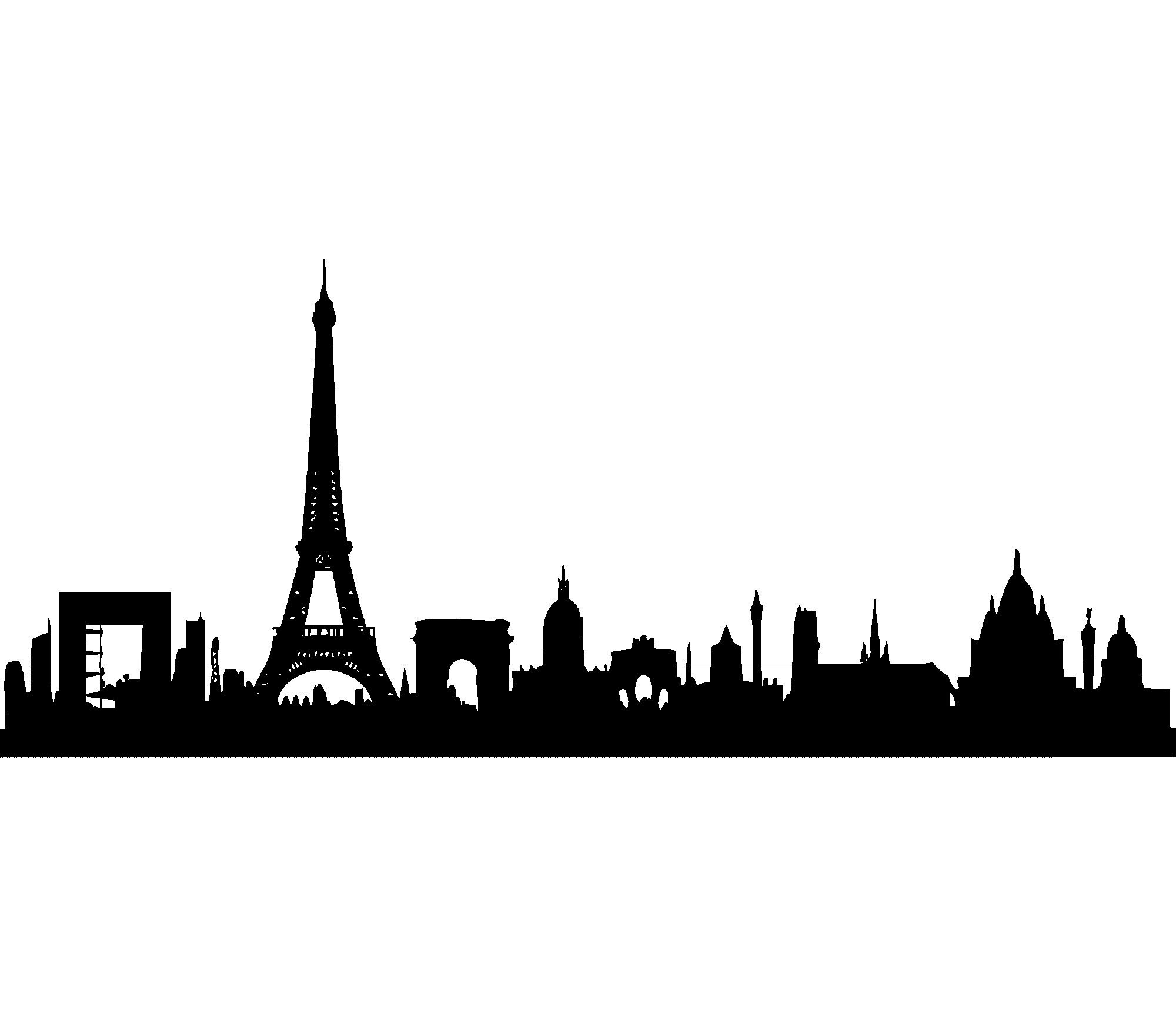 Paris Skyline Vector Graphic: Eiffel Tower Cityscape (SVG/PNG/JPG) - Etsy