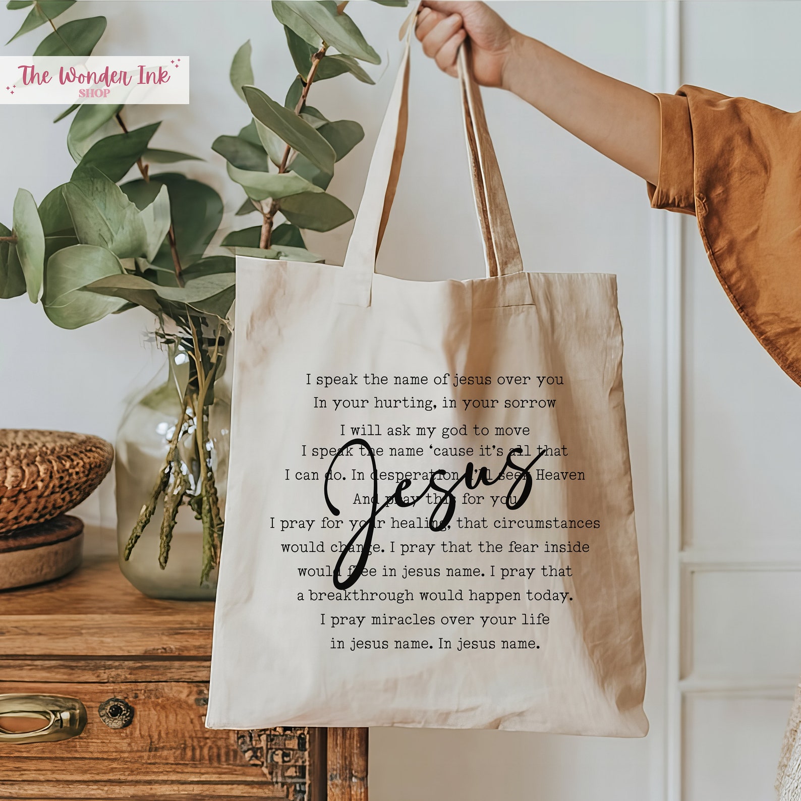Christian Tote Bag, Church Bag, Trendy Christian Merch, Bible Tote Bag ...