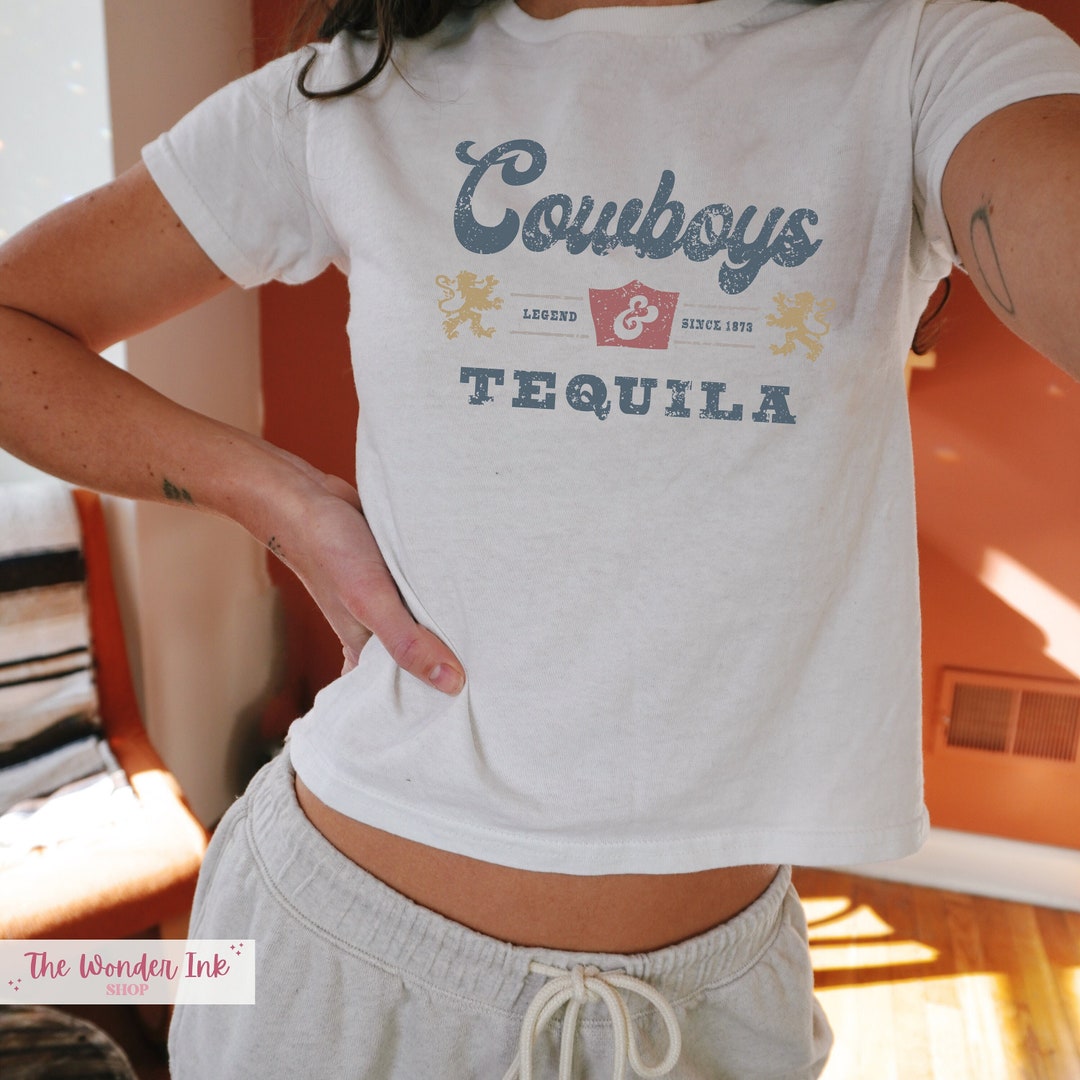 Cowboys and Tequila Baby Tee, Western Cowgirl Baby Tee, Yee Haw T-shirt ...