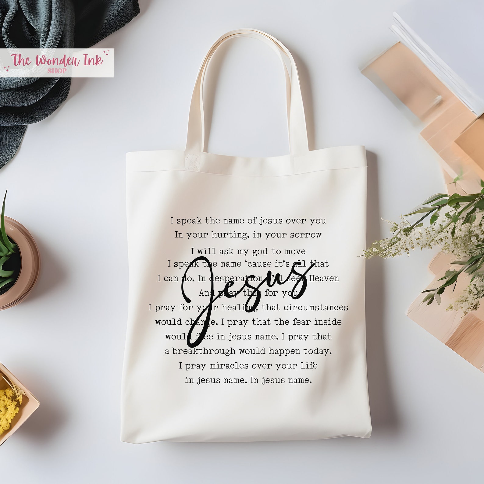 Christian Tote Bag, Church Bag, Trendy Christian Merch, Bible Tote Bag ...