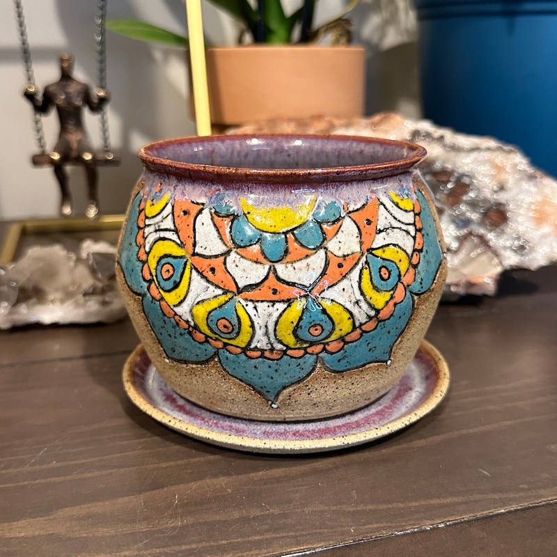 Mandala Planter - Etsy
