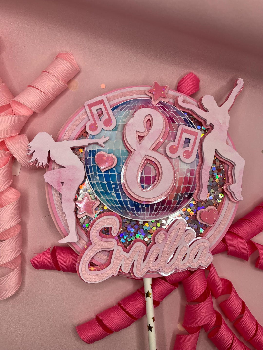 Custom Cake Topper Dance Theme - Etsy