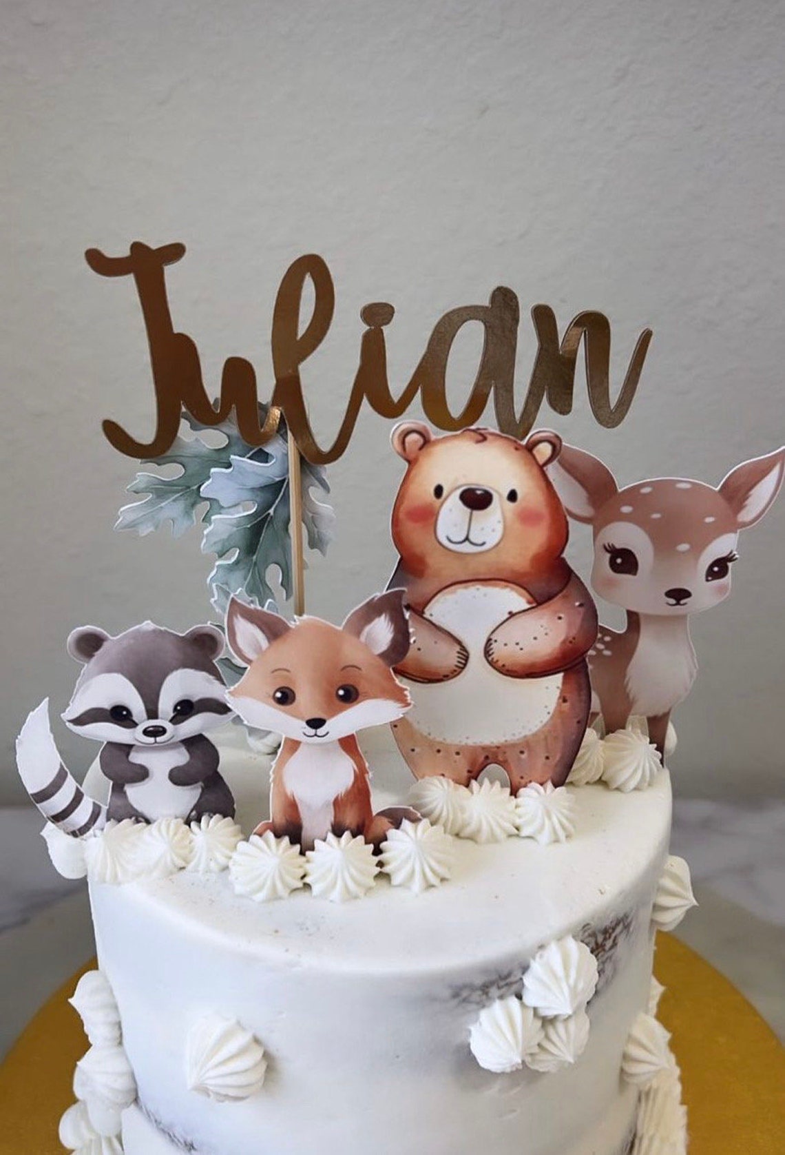 Woodland Forest Friends Cake Toppers - Etsy