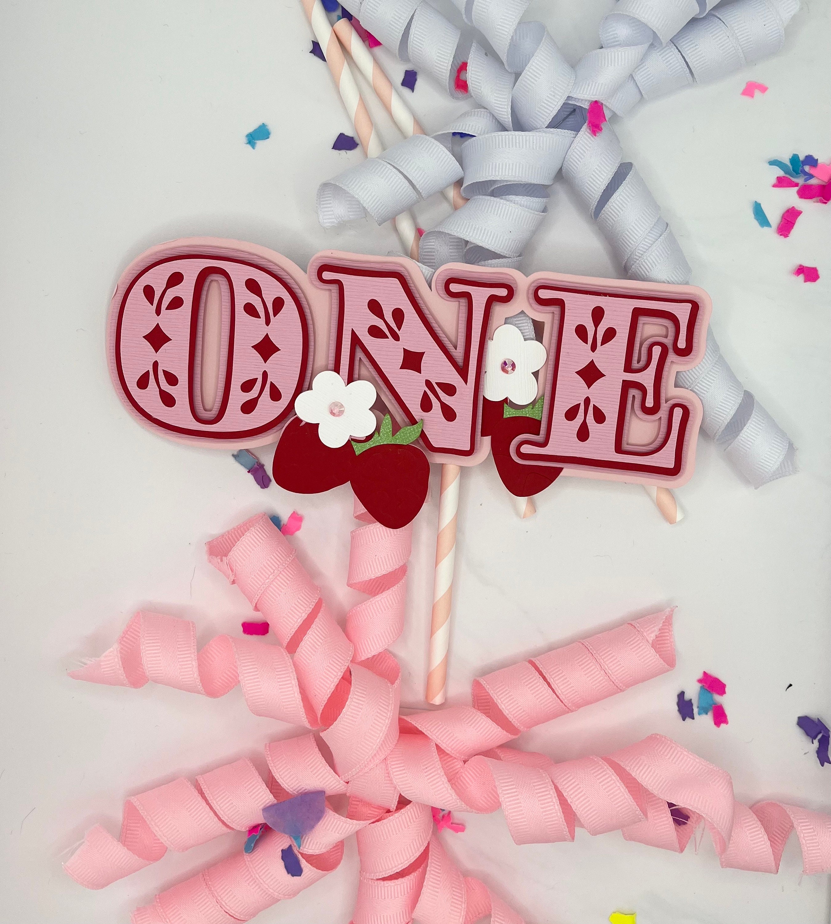 One Berry Sweet Birthday Cake Topper - Etsy