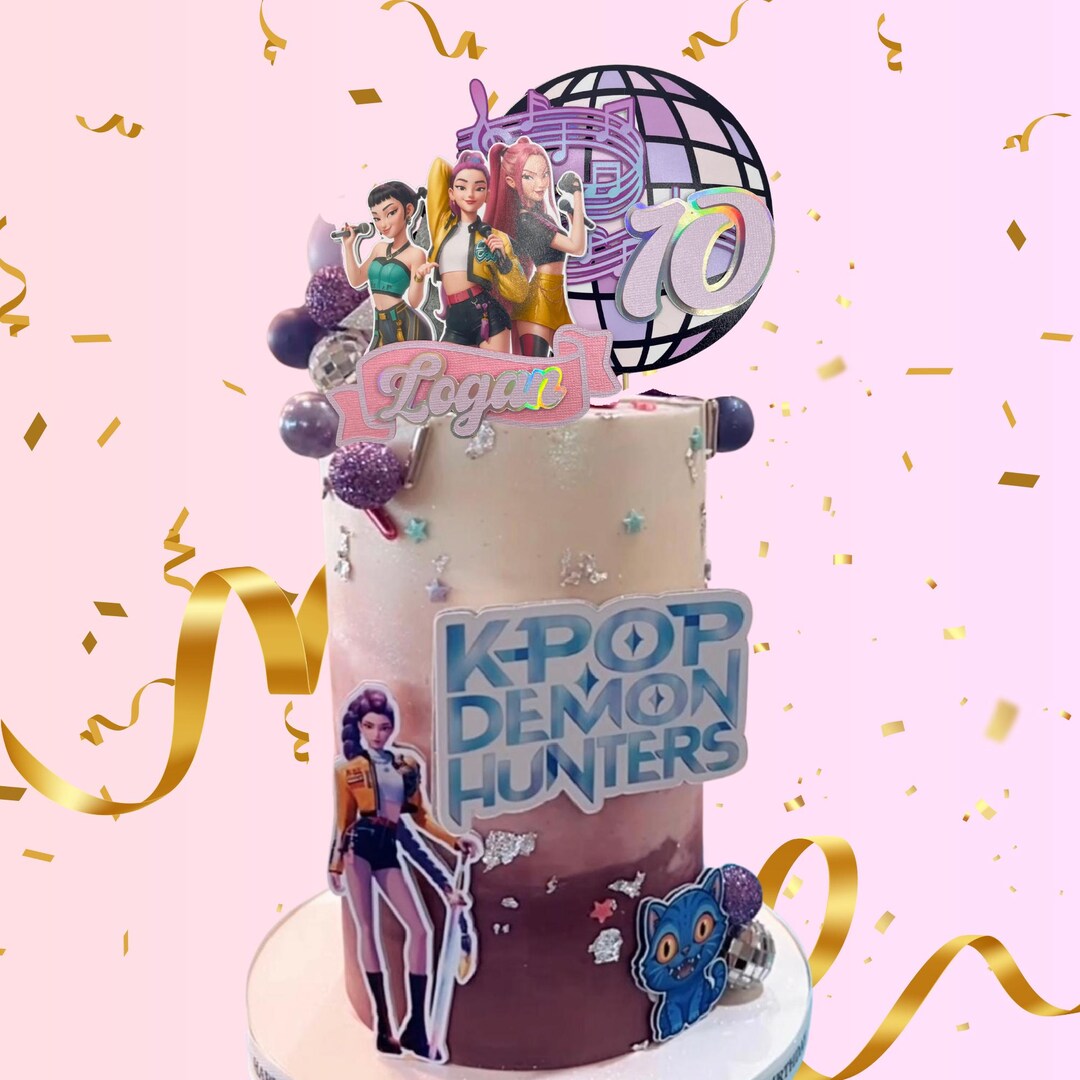 K-pop Inspired Cake Toppers - Etsy