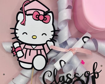 Hello Kitty Graduation Cap Topper Senior Grad Gift Personalized Cap ...