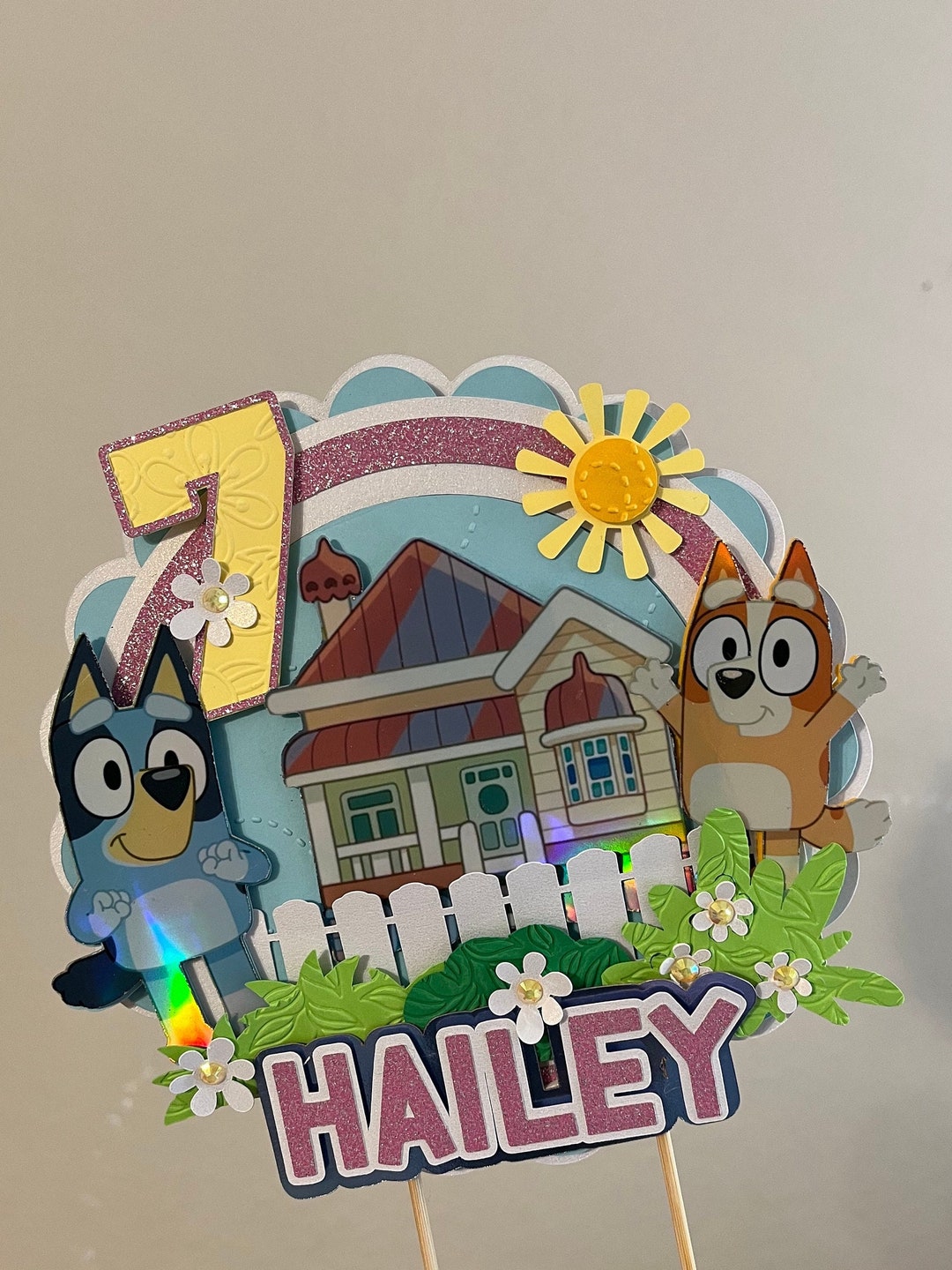 Custom Cake Topper | Bluey Inspired - Etsy