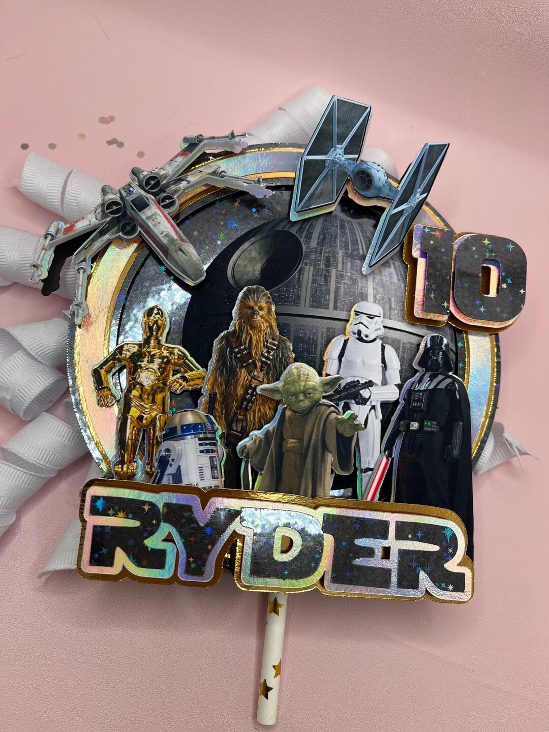 Custom Cake Topper | Jedi Inspired - Etsy