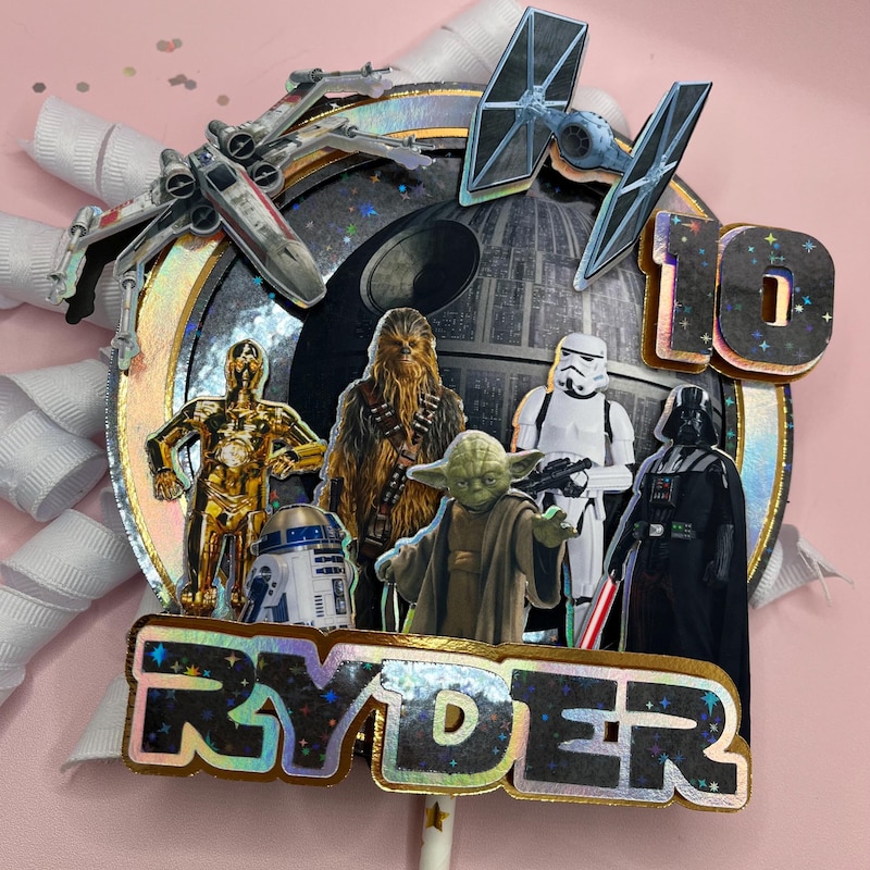 Star wars cake topper - Etsy