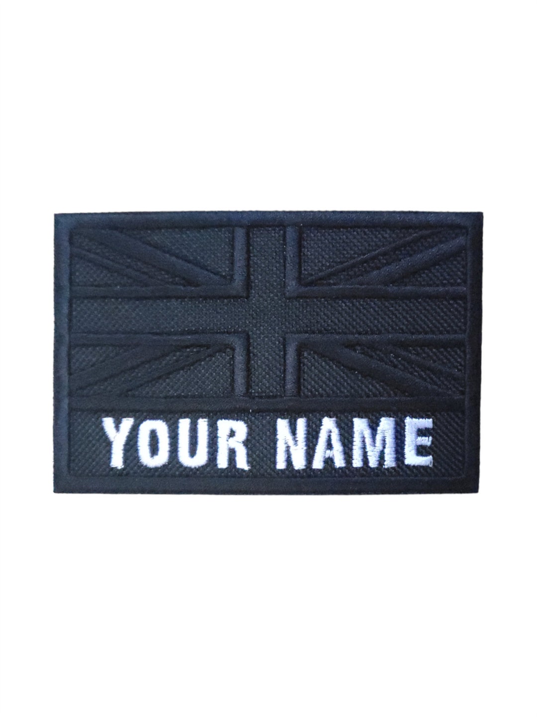 Personalised Tactical Name Patches UK Flag Embroidered Military Hook ...