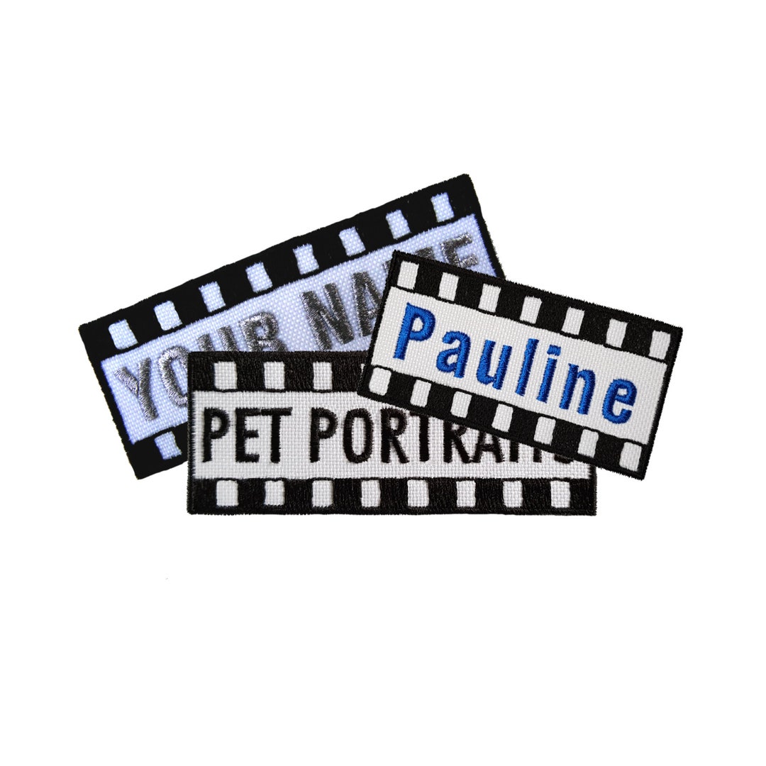 Personalized Iron on Name Embroidered Movie Patches for Jackets Patches ...