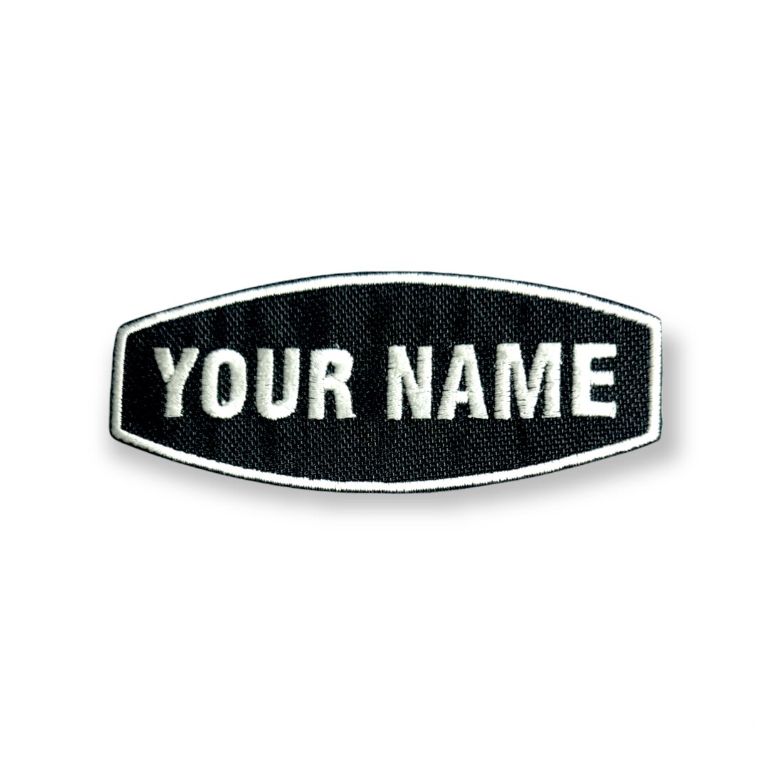 Personalized Embroidered Name Patch: Iron on Custom Badge - Etsy