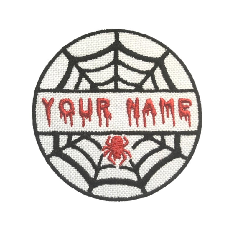 Spider Name Embroidered Halloween Costumes Patches Iron on - Etsy