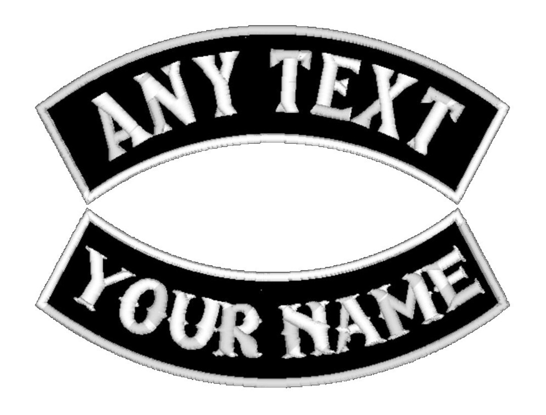 Personalized Biker Vest Patch: Embroidered Motorcycle Club Jacket ...