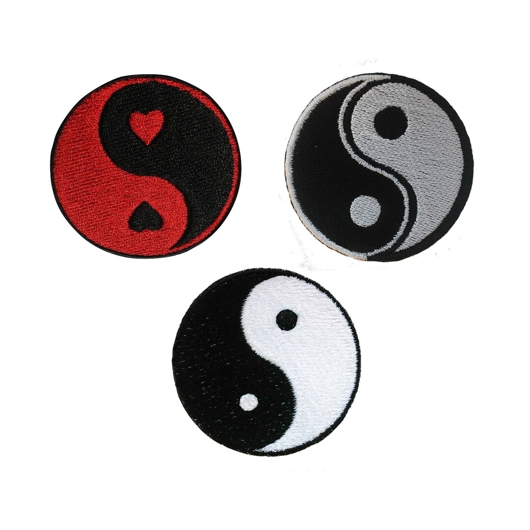 Yin Yang Patch Embroidery Patches Iron on Patches for Jeans Badge ...
