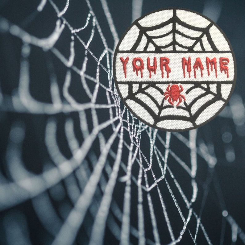 Spider Name Embroidered Halloween Costumes Patches Iron on - Etsy