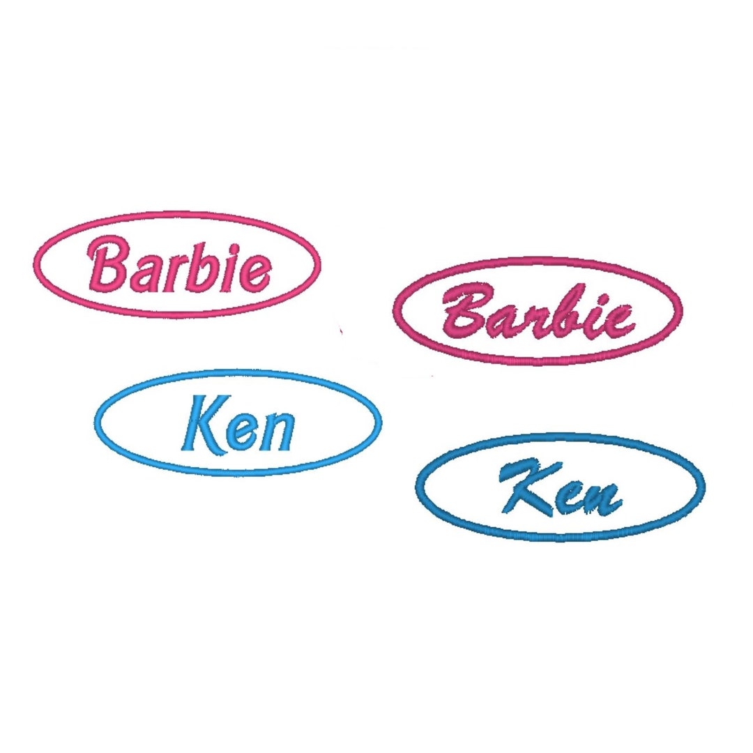 Personalized Name Embroidery Patches for Barbie Costume Iron on Patch ...