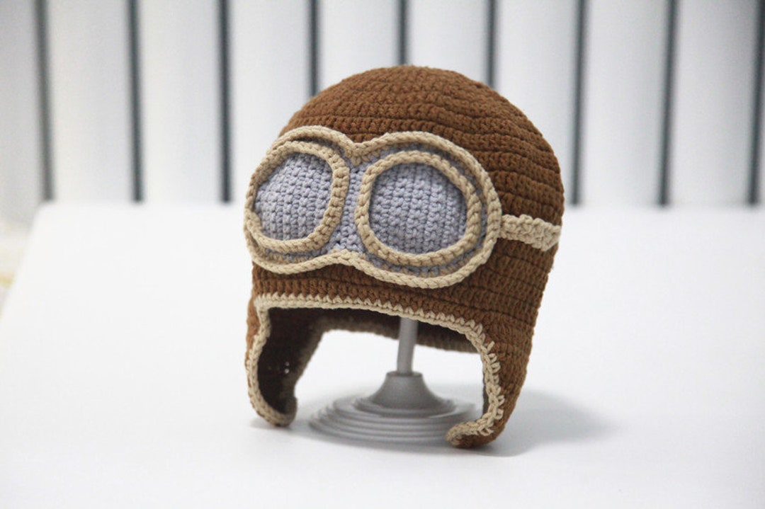 Pilot Hut, häkeln Babymütze, häkeln Baby-Set, Baby-Dusche-Geschenk ...