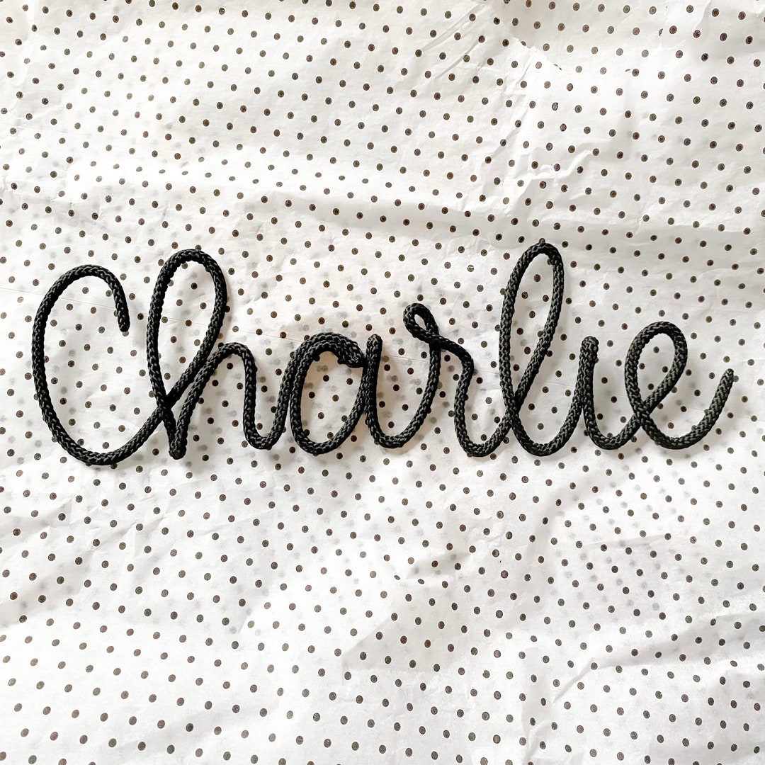 Wire Name Wire Words Cord Word Cord Name Kids Decor Wall Decor Wall ...