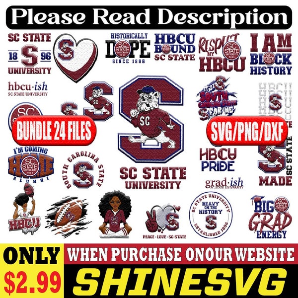 South Carolina State University Svg - Etsy