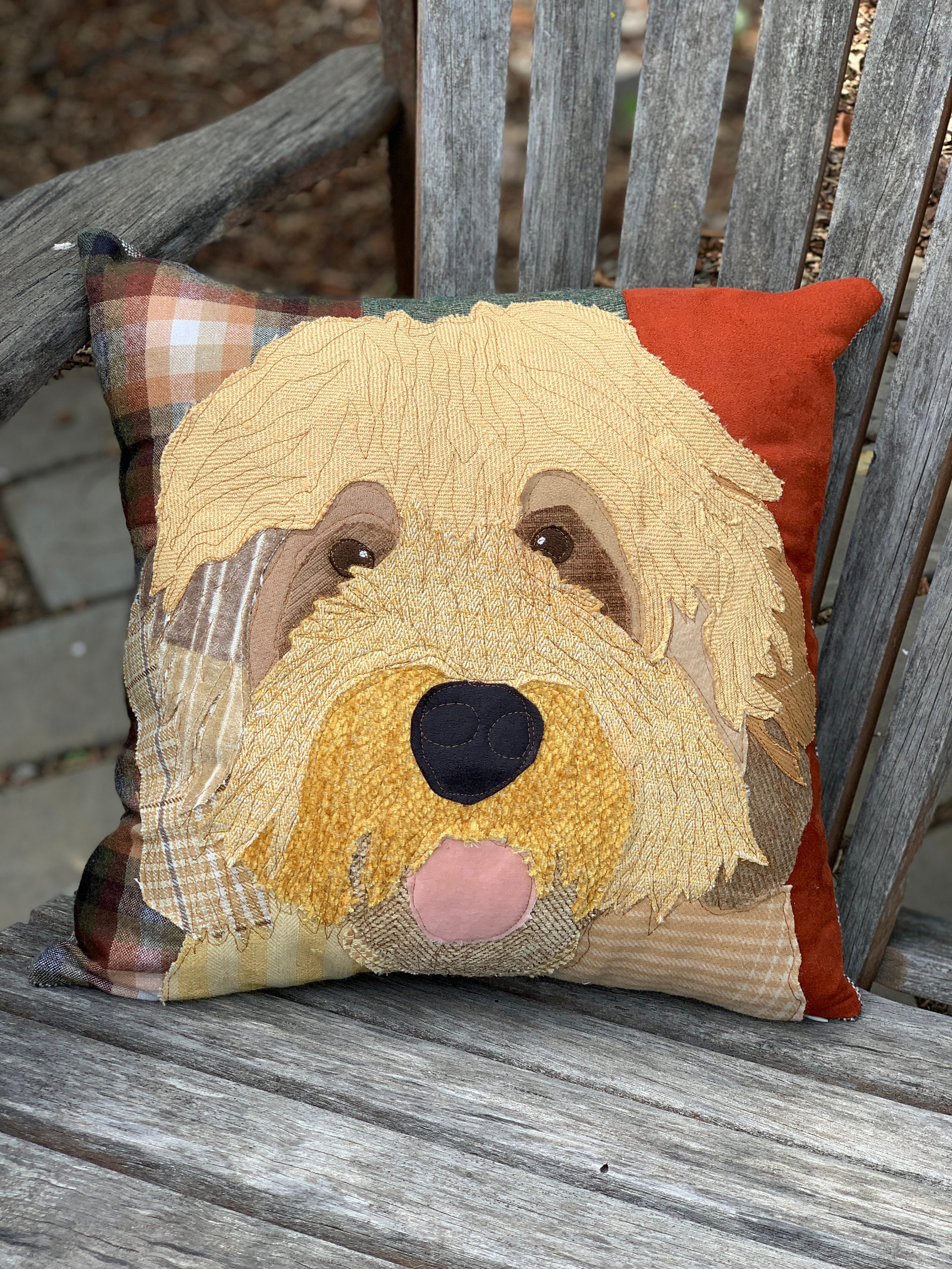 Golden Labradoodle Dog Pillow Pet Pillow Dog Decor Dog | Etsy