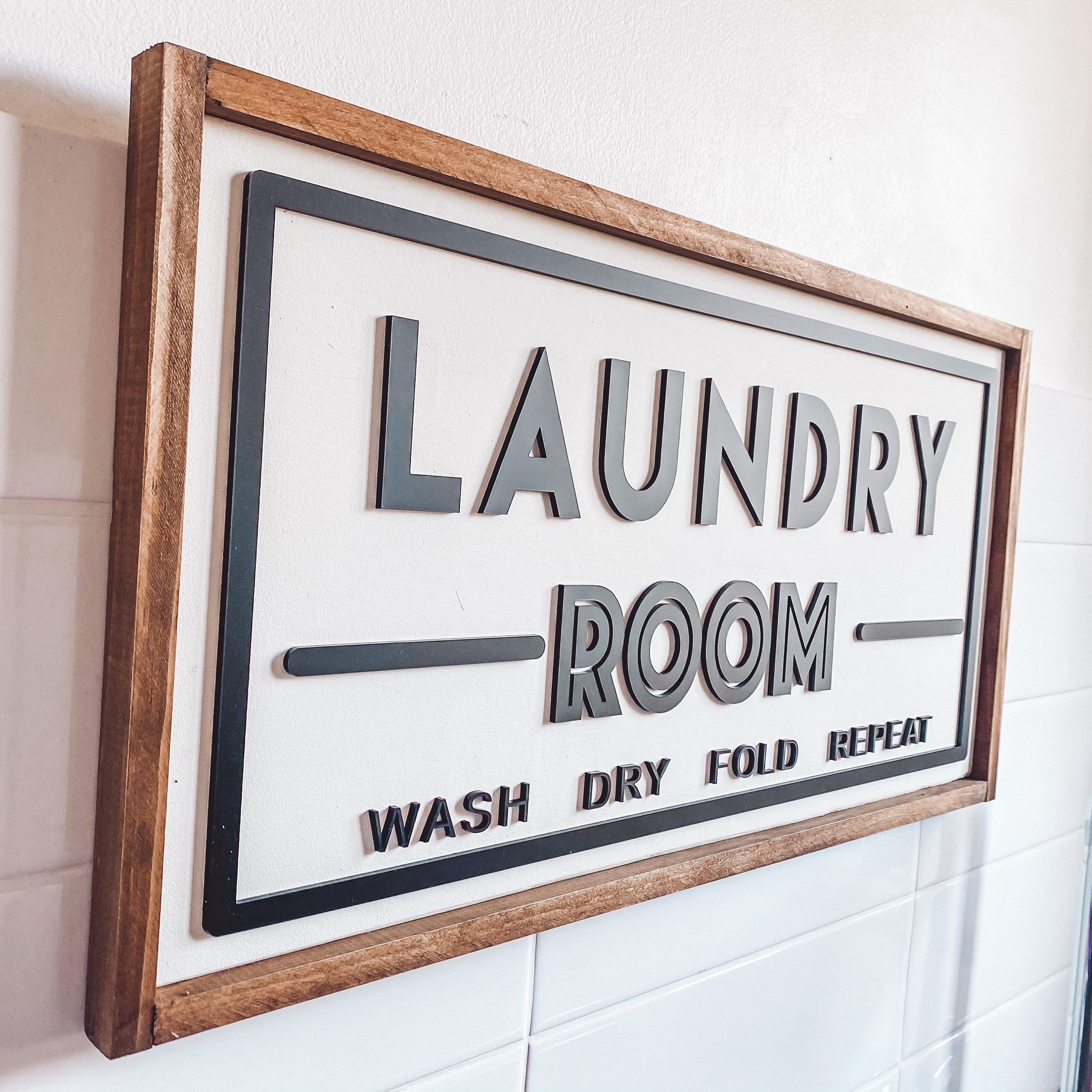 Laundry Room Framed Wood Sign - Etsy Australia