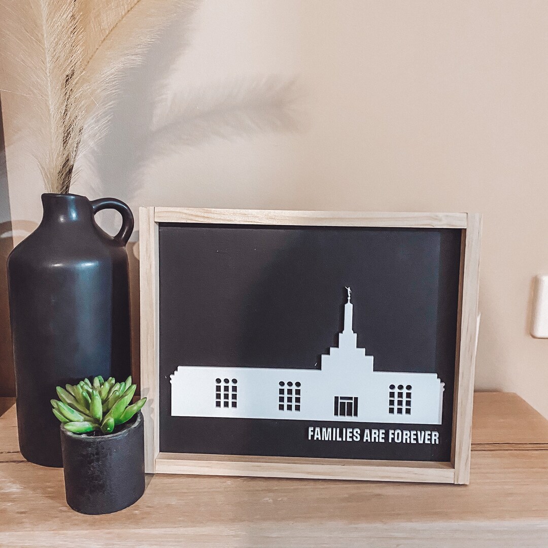 LDS Temple 3D Sign - Etsy