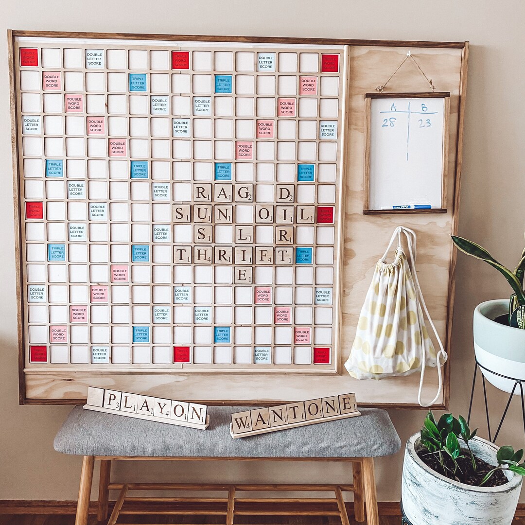 Giant Scrabble Style Wall Board Game - Etsy