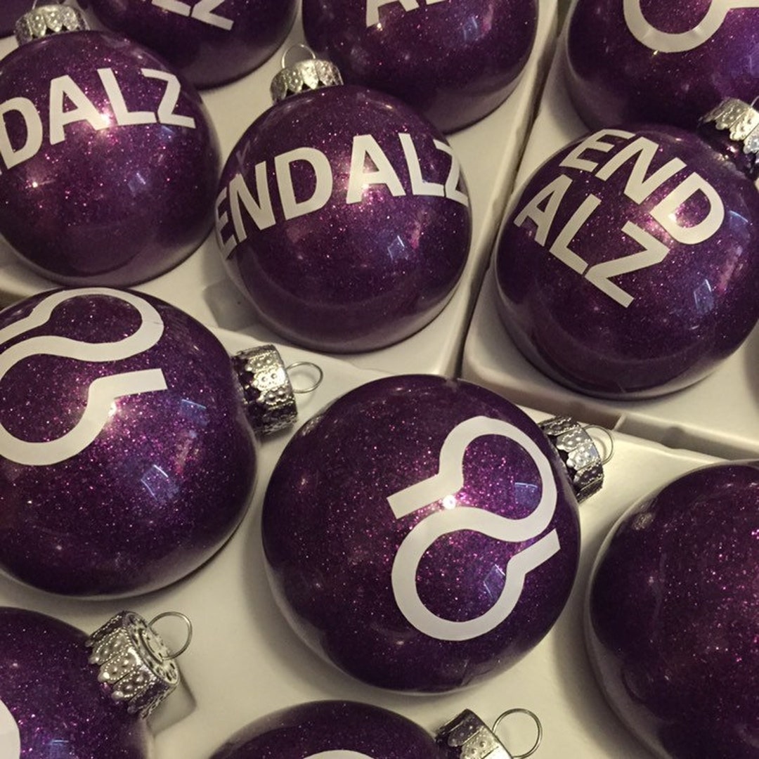 END ALZ Ornaments Walk to End Alzheimer's Alzheimers - Etsy