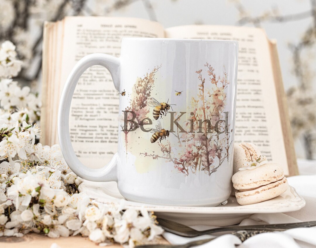 Be Kind Coffee Mug, Be Kind Hot Cocoa Mug - Etsy