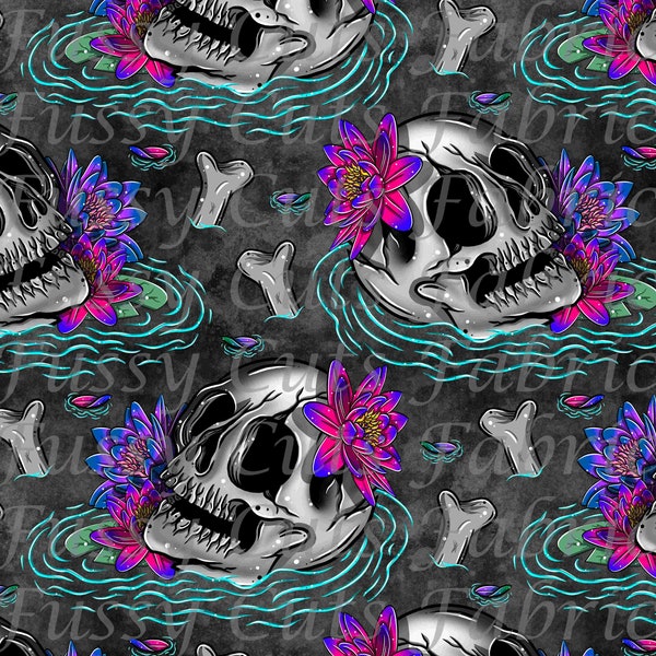 Skull Fabric - Etsy