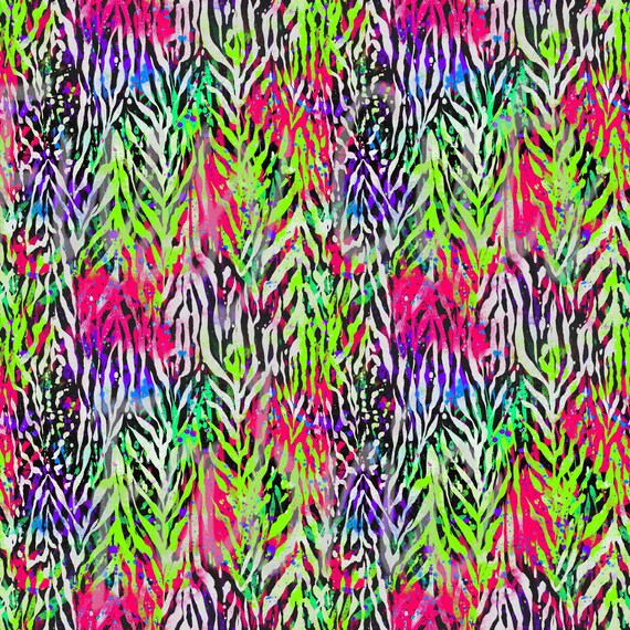 Neon Zebra Stripes Wallpaper