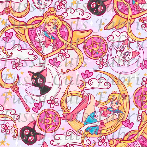Anime Fabric - Etsy