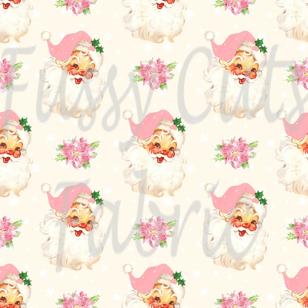 Santa Fabric - Etsy