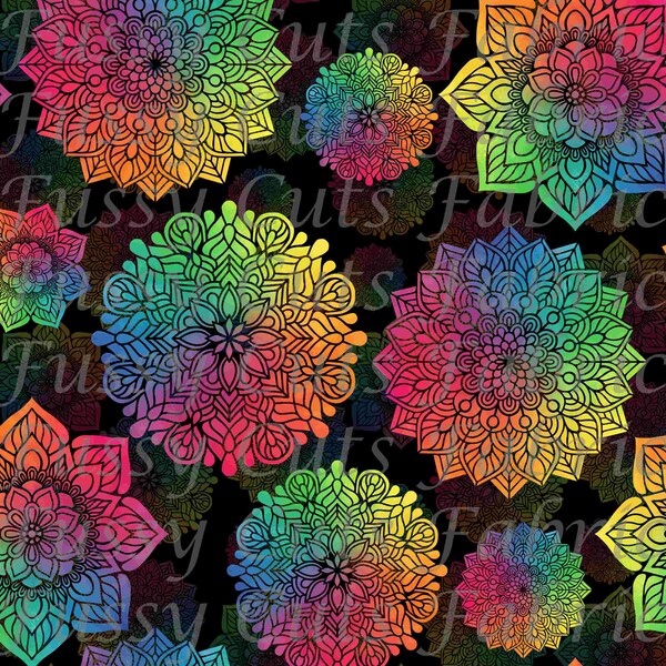 Mandala Fabric - Etsy