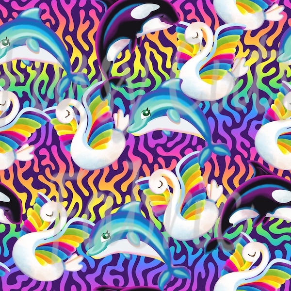 Lisa Frank Fabric by the Yard - Etsy