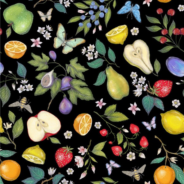 Fruit Fabrics - Etsy