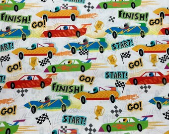 Race Car Fabric | Etsy