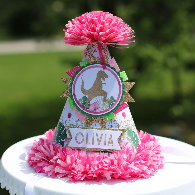 Dinosaur Party Hat - Etsy