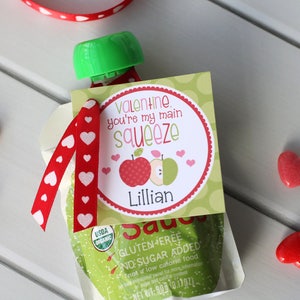 INSTANT DOWNLOAD Applesauce Valentine, Printable Main Squeeze Valentine ...
