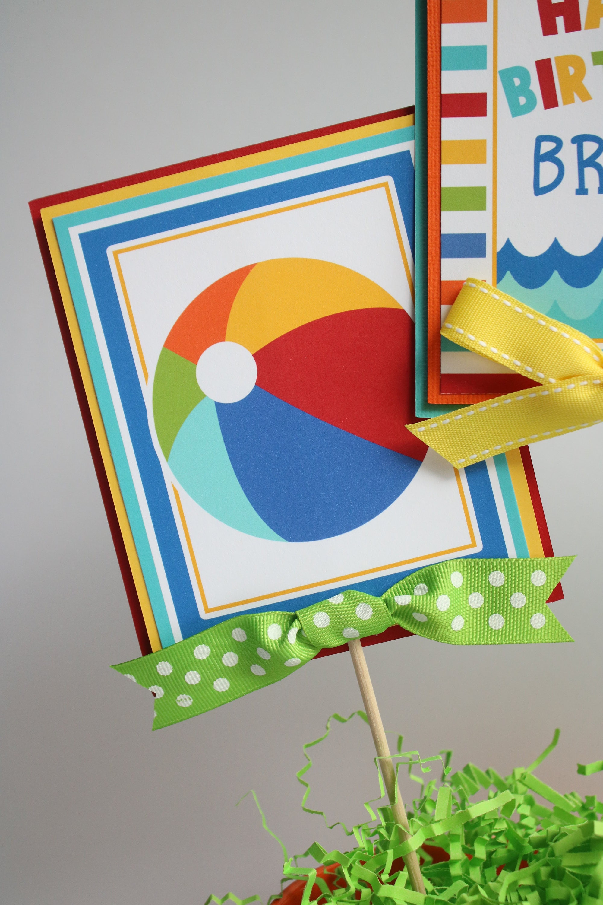 Beach Ball Pool Party Birthday Centerpiece Sticks Beach Party - Etsy