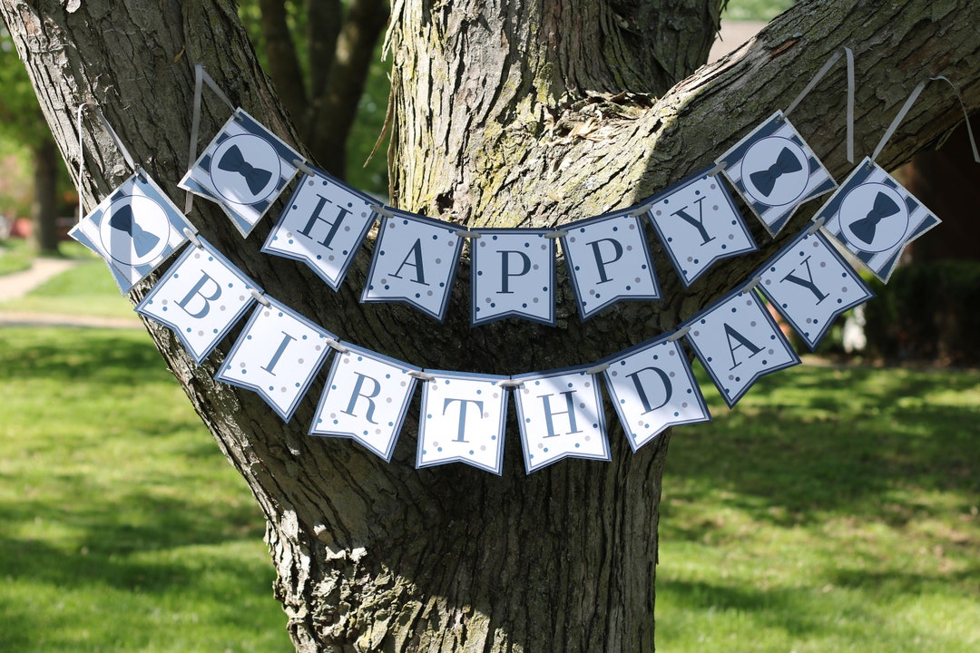 Mr. Onederful Birthday Banner, Little Man Birthday Decorations Fully ...
