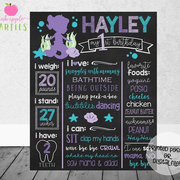 Under the Sea Birthday Chart - Etsy